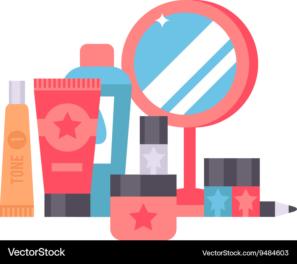 Skin corrective cosmetics Royalty Free Vector Image