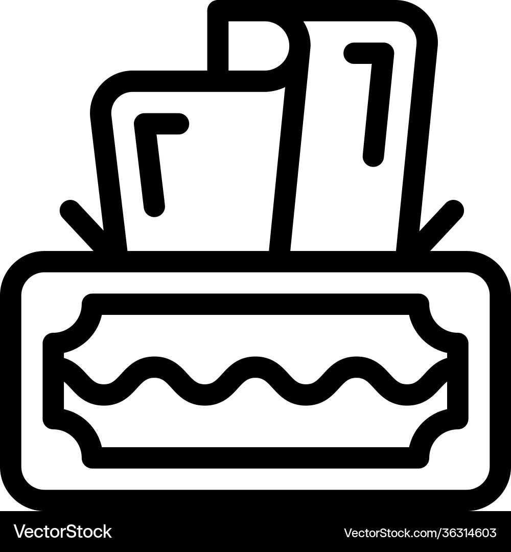 Tissue box Royalty Free Vector Image - VectorStock