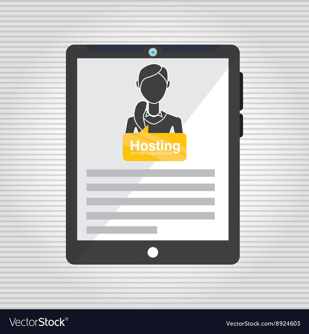 Web hosting design Royalty Free Vector Image - VectorStock