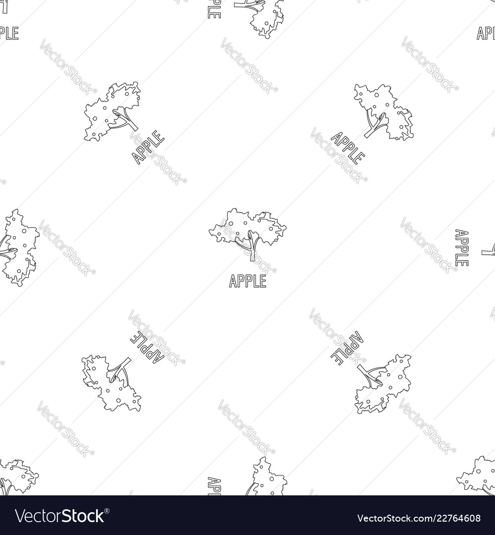 Apple pattern seamless Royalty Free Vector Image