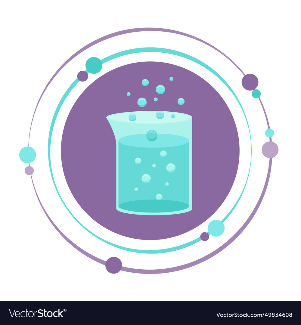 Boiling beaker Royalty Free Vector Image - VectorStock