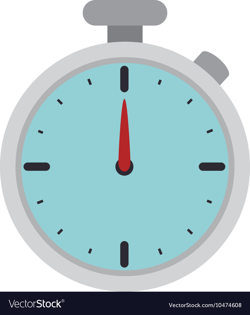 Chronometer time device Royalty Free Vector Image