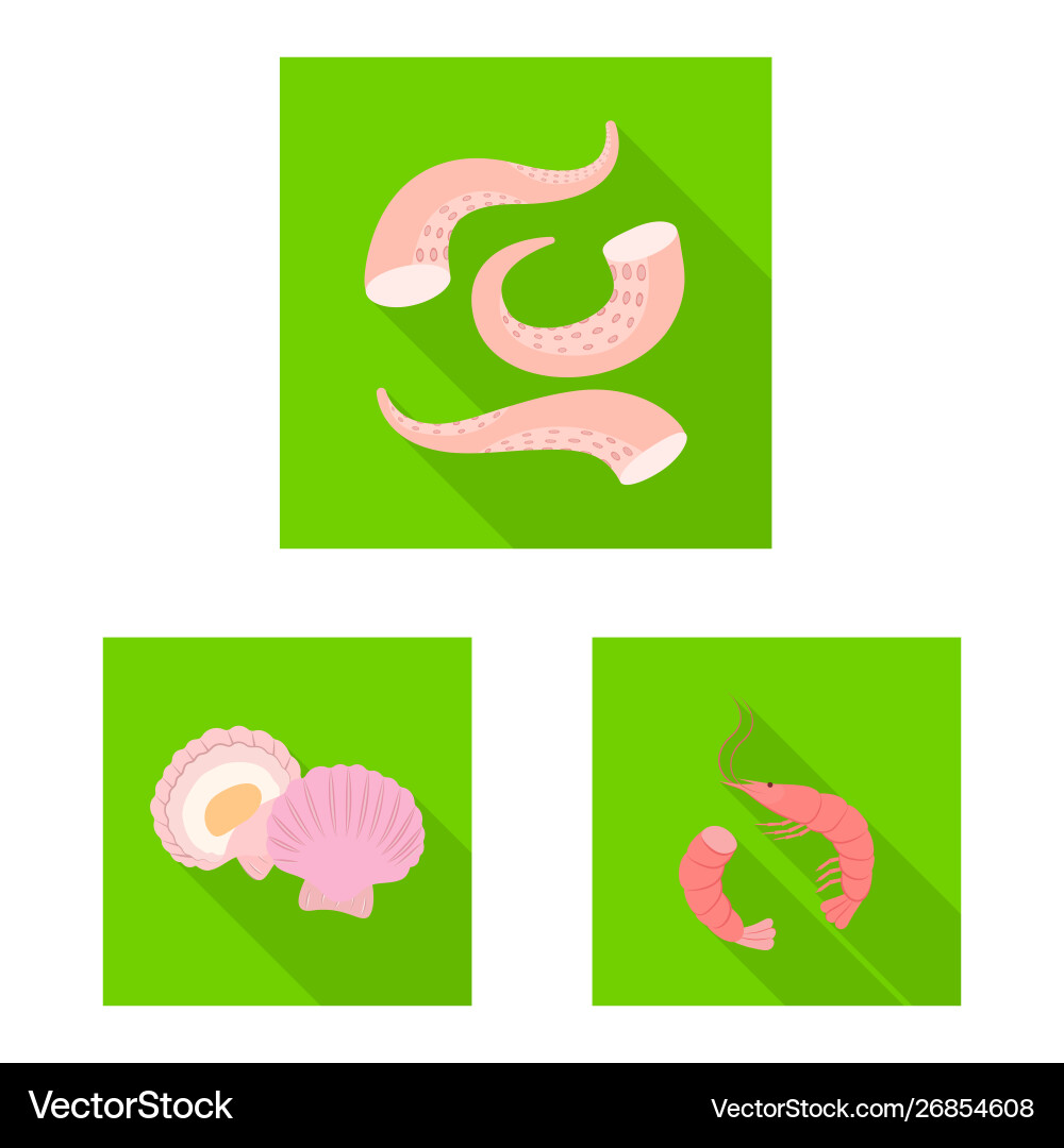 Design product and ocean logo set Royalty Free Vector Image