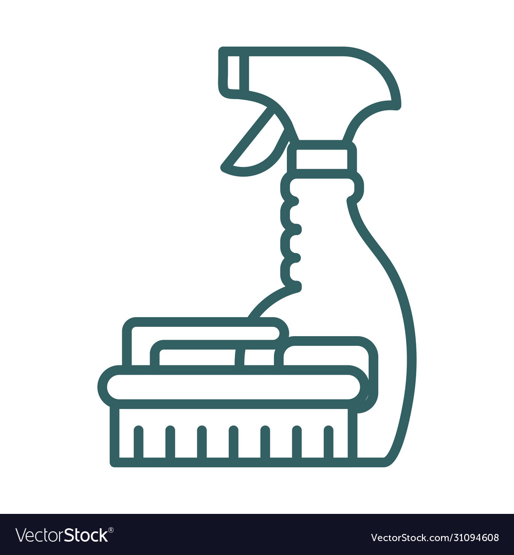 Disinfectant spray bottle product line style Vector Image Disinfectant spray bottle product line style Vector Image