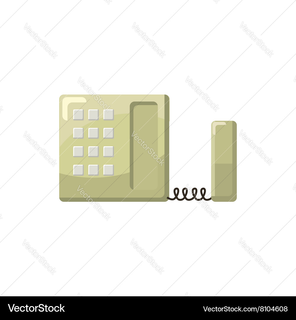 Office phone icon cartoon style Royalty Free Vector Image