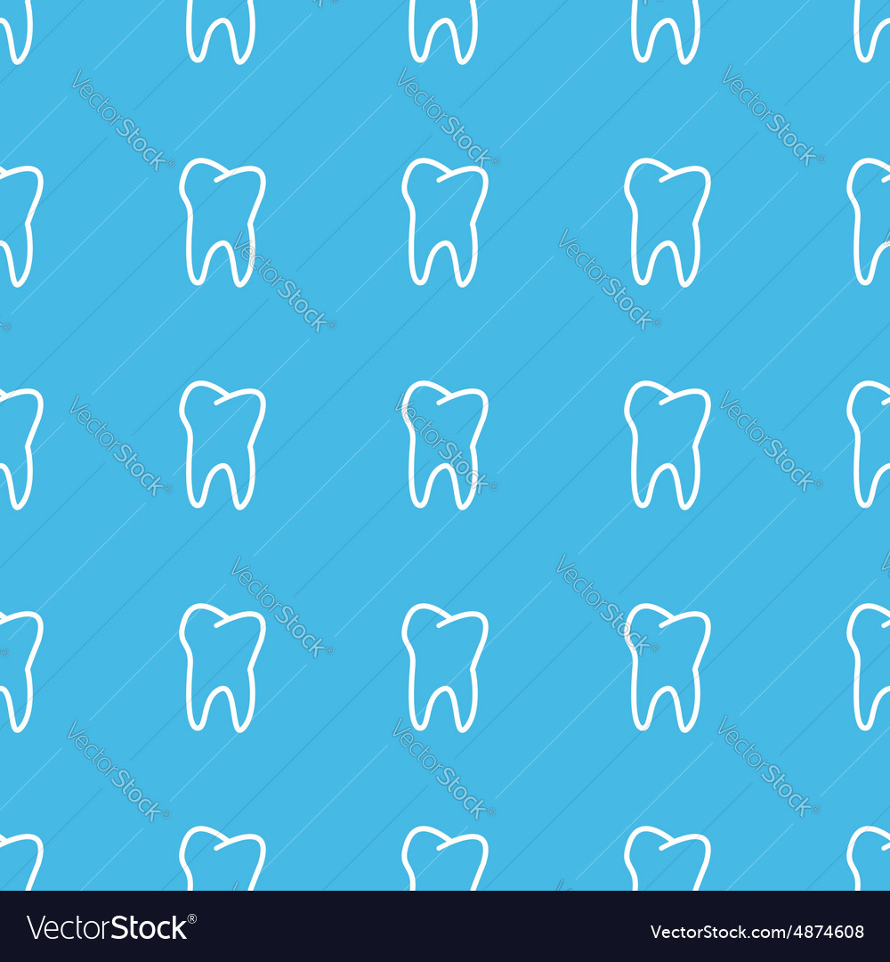 Tooth straight pattern Royalty Free Vector Image