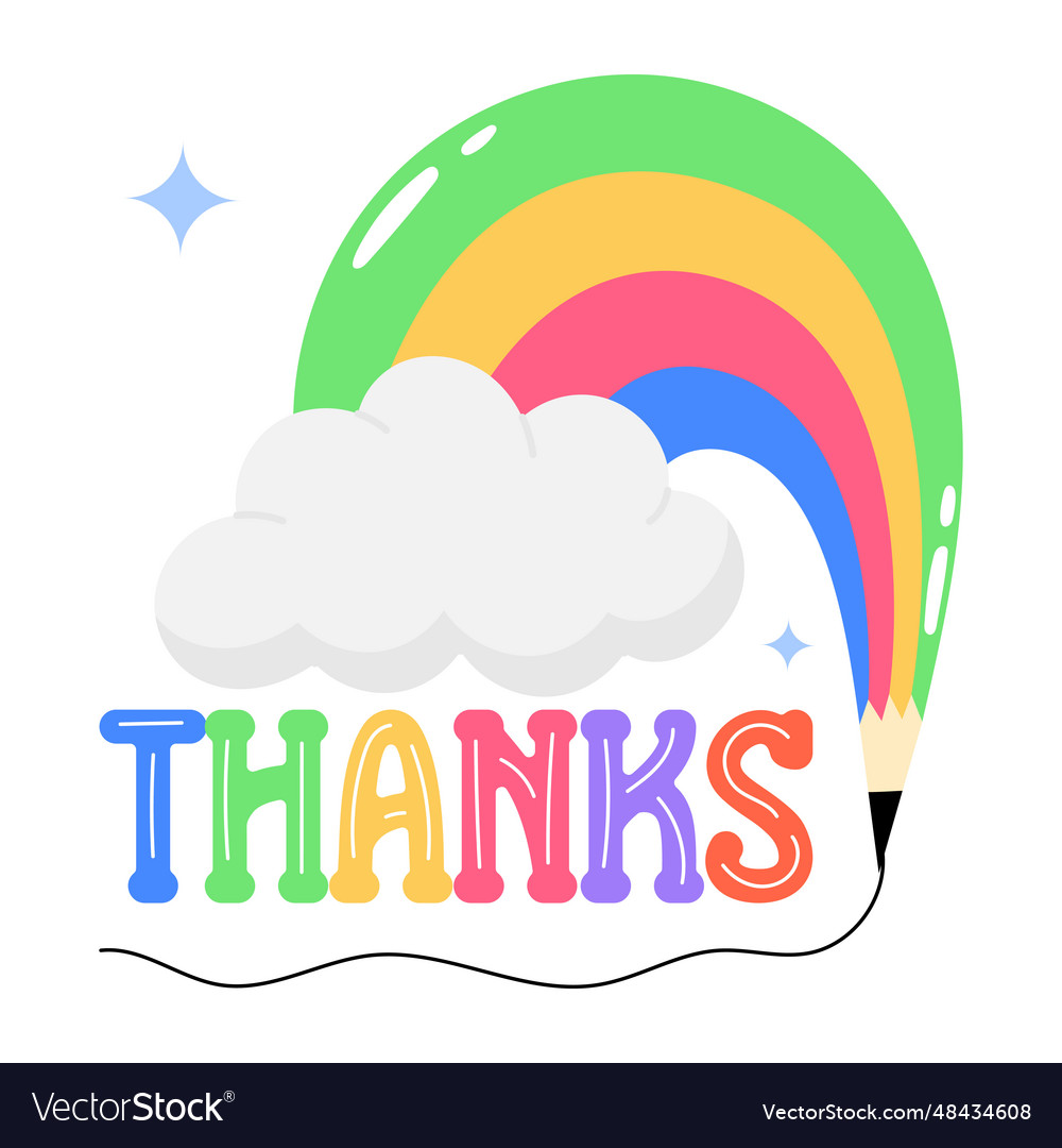 Write thanks Royalty Free Vector Image - VectorStock