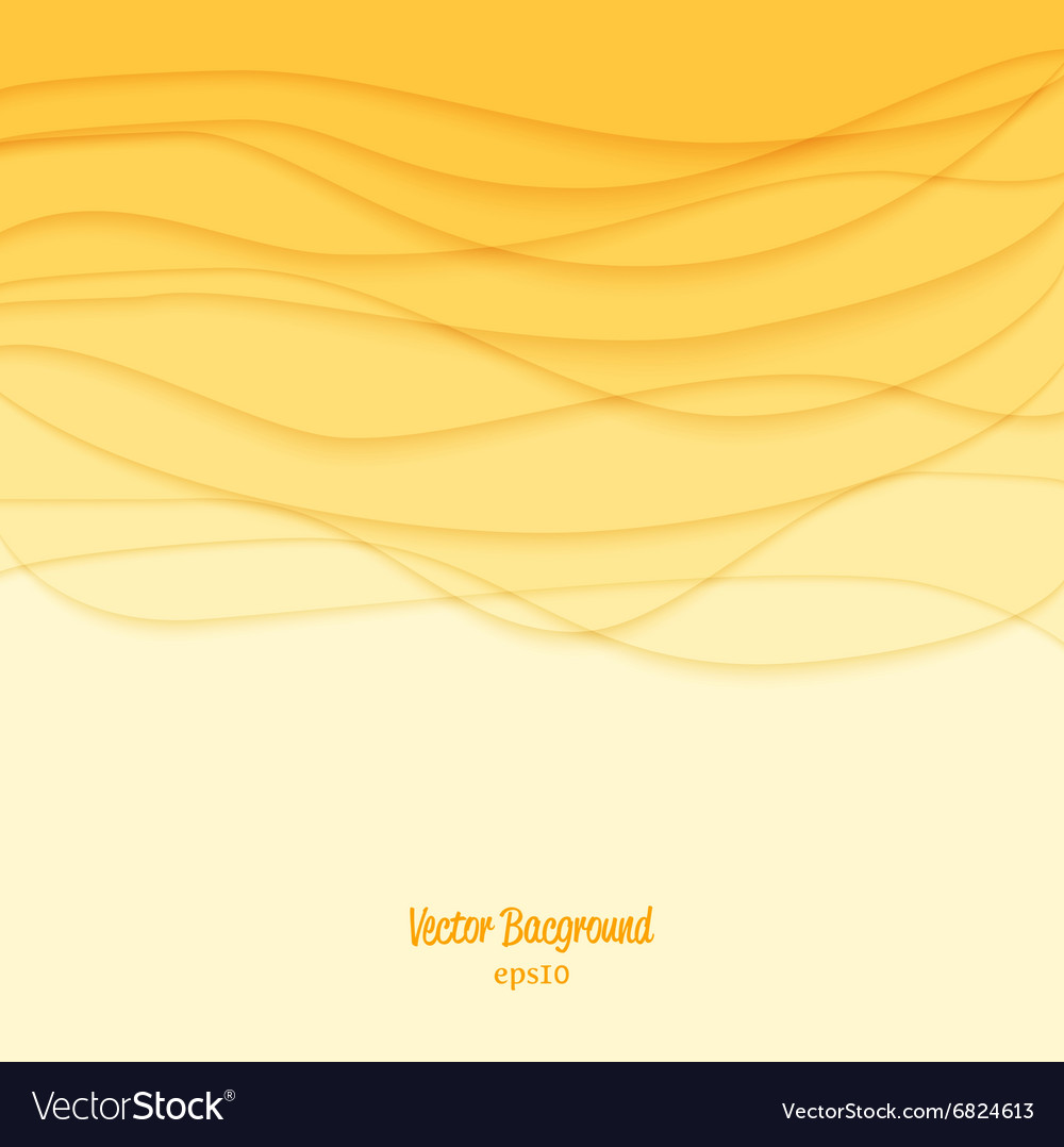 Abstract Yellow Wave Background Royalty Free Vector Image