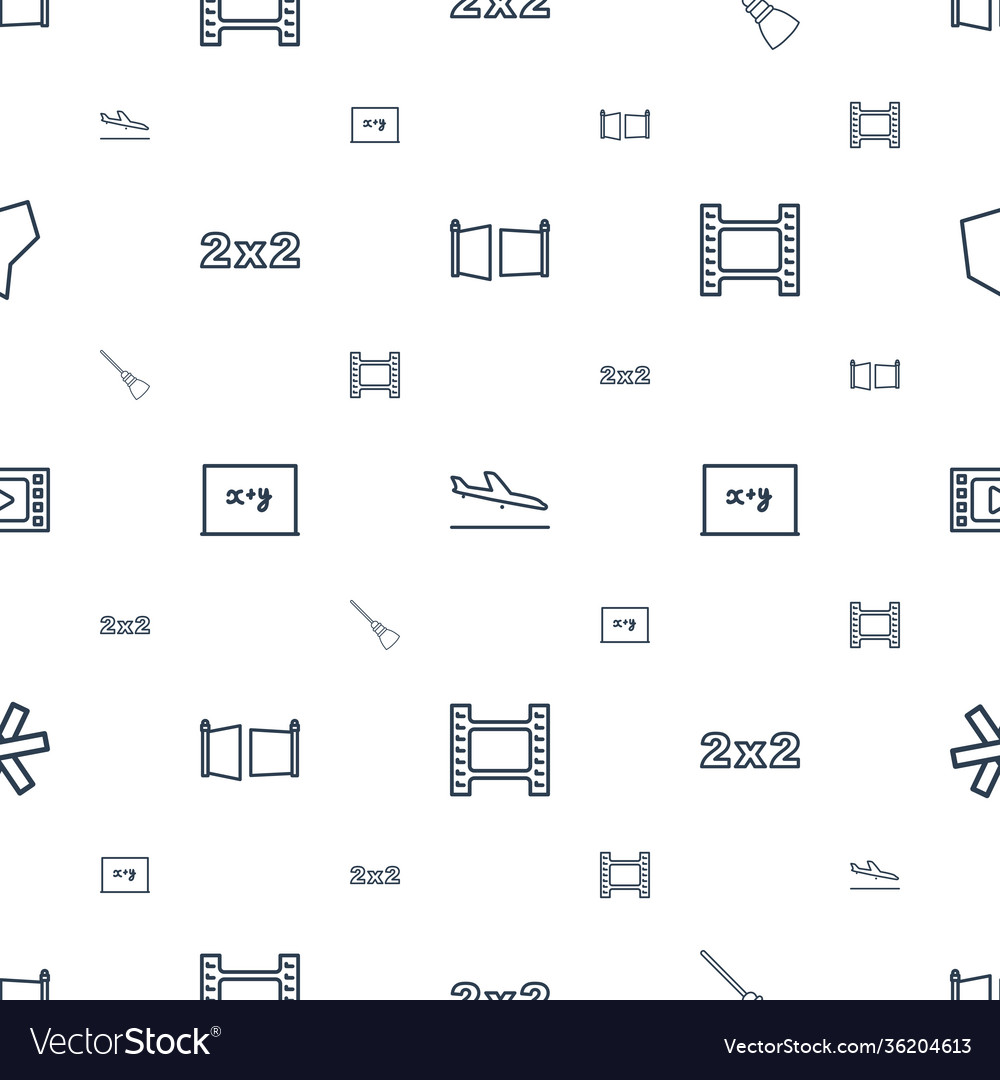Border icons pattern seamless white background Vector Image