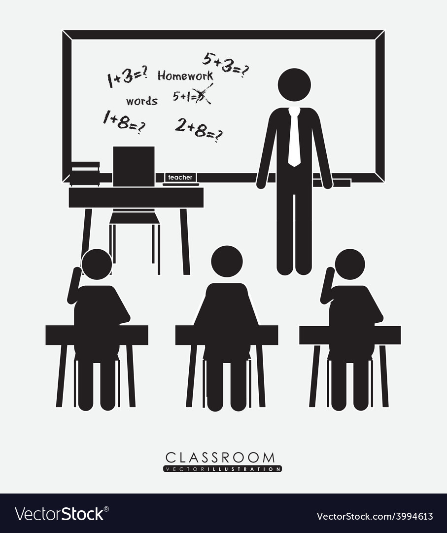 Class room design Royalty Free Vector Image - VectorStock