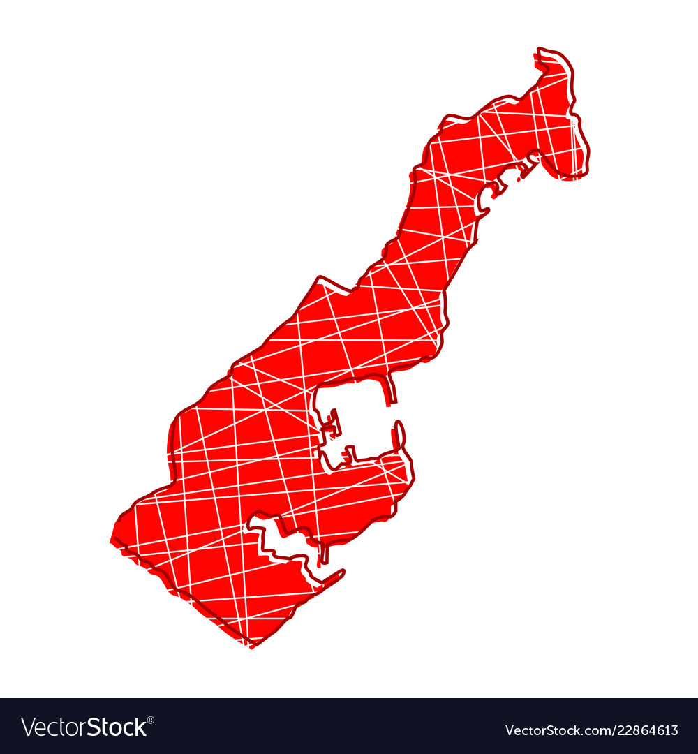 Colored monaco map Royalty Free Vector Image - VectorStock