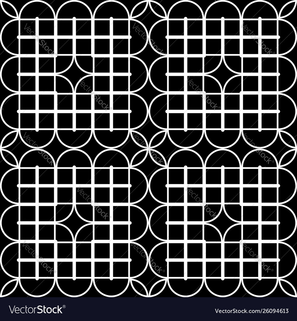 Design seamless monochrome geometric pattern Vector Image