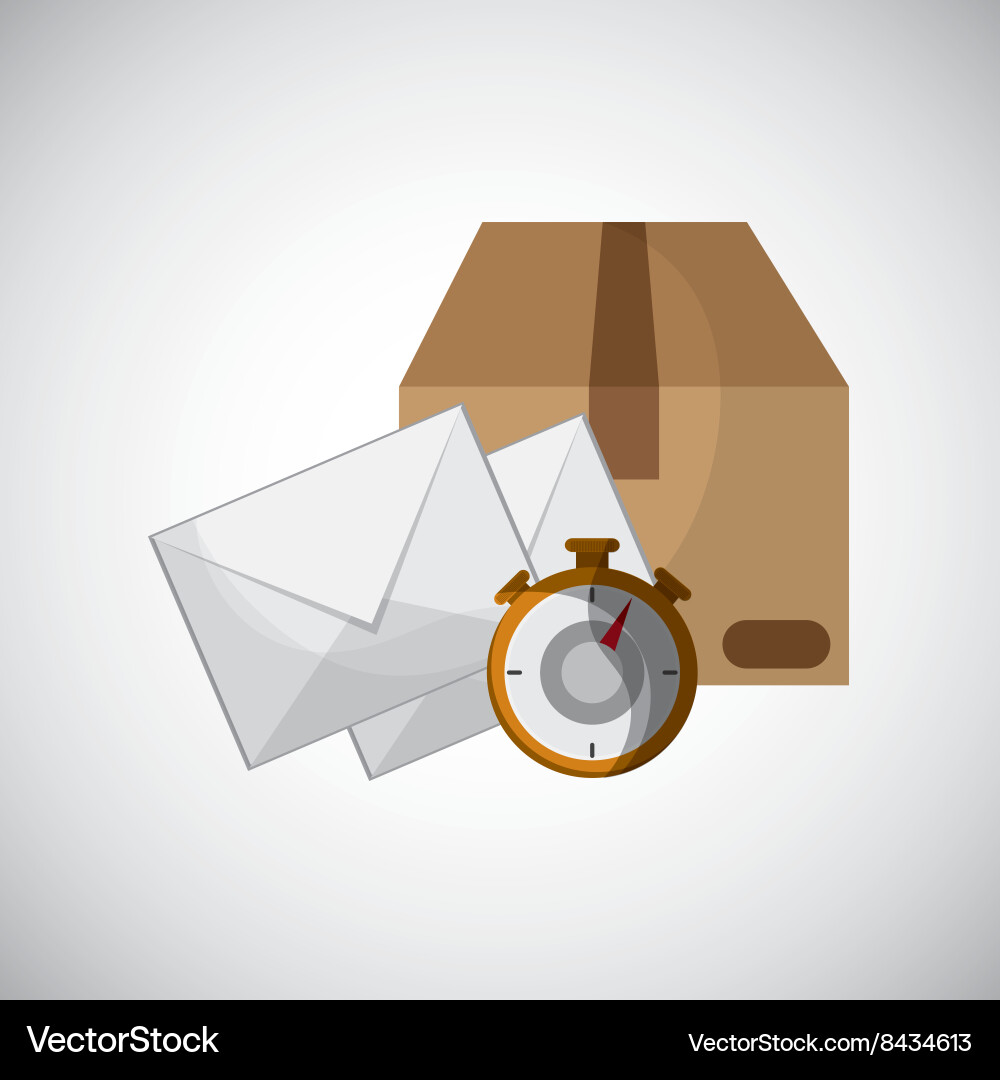 Graphic design of delivery editable Royalty Free Vector