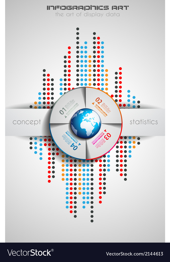 Infographics concept to display your data Vector Image