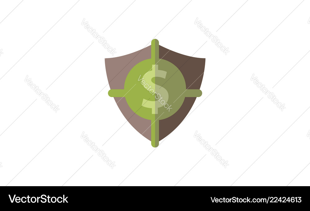 Money template flat icon isolated Royalty Free Vector Image