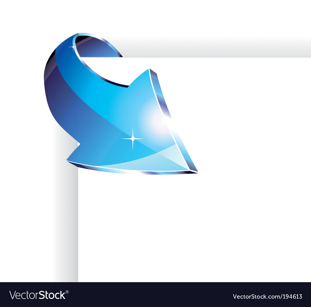 Page arrow Royalty Free Vector Image - VectorStock