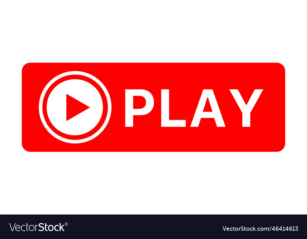 Play button or video button Royalty Free Vector Image