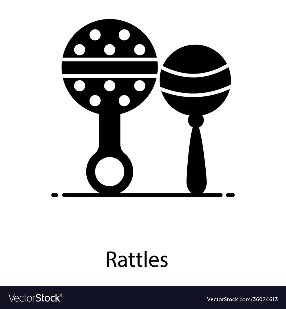 Rattles Royalty Free Vector Image - VectorStock