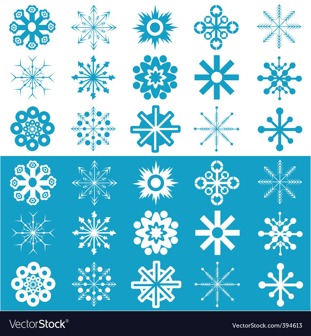 Snowflakes Royalty Free Vector Image - VectorStock