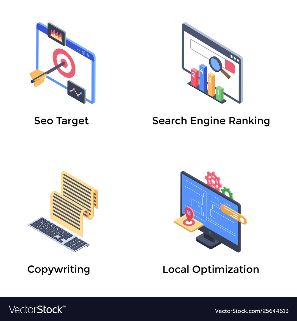 Web development icons Royalty Free Vector Image