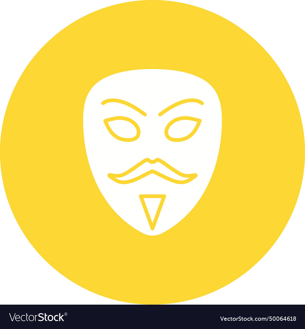 Hacker mask icon image Royalty Free Vector Image