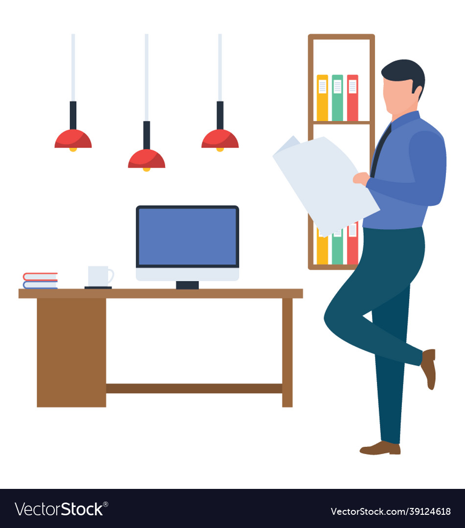 Office Royalty Free Vector Image - VectorStock