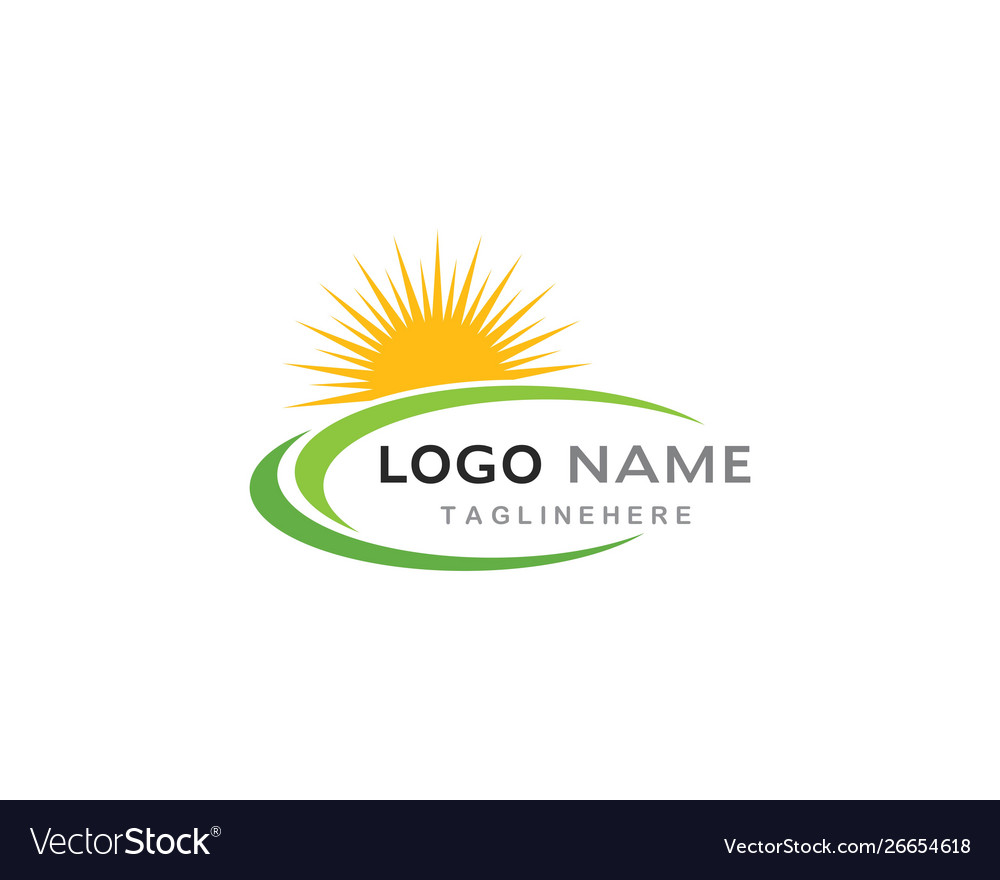 Sun logo Royalty Free Vector Image - VectorStock