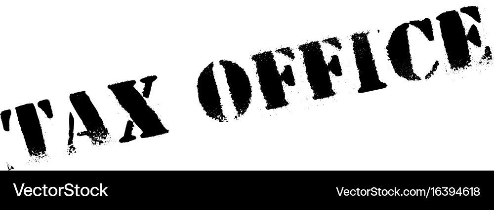 Tax office rubber stamp Royalty Free Vector Image