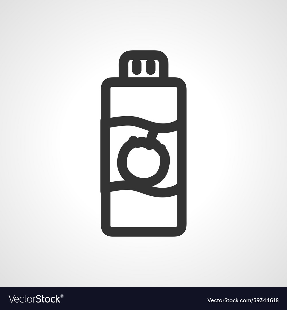 Tomato paste line icon paste linear Royalty Free Vector