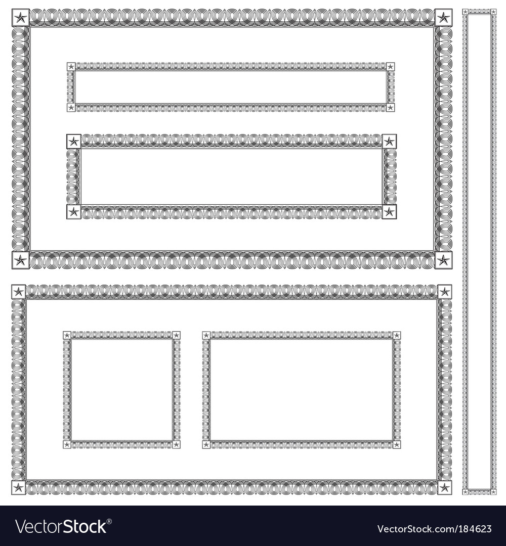 Certificate frame set Royalty Free Vector Image
