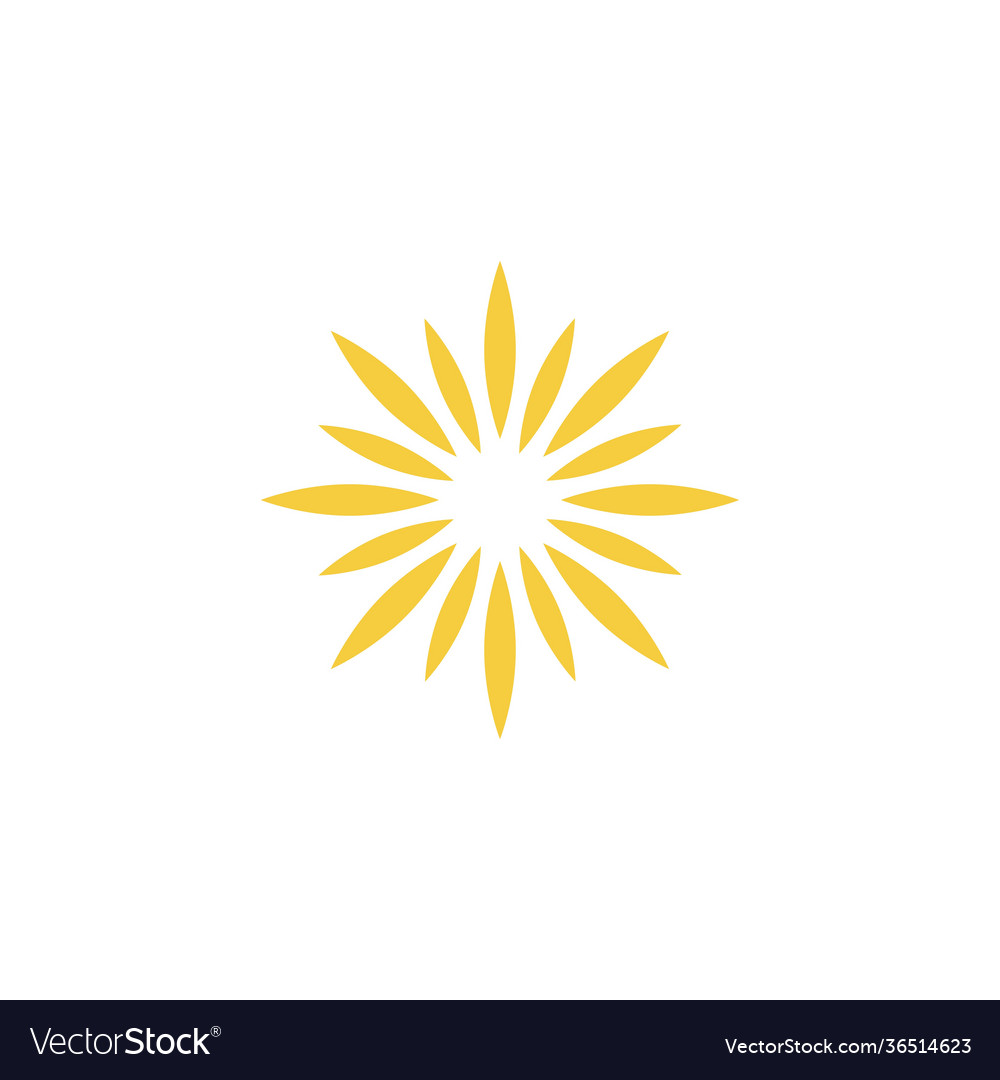 Sun logo Royalty Free Vector Image - VectorStock