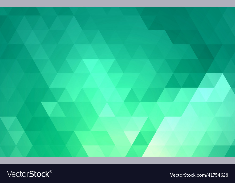 Abstract triangle pattern shape in turquoise Vector Image
