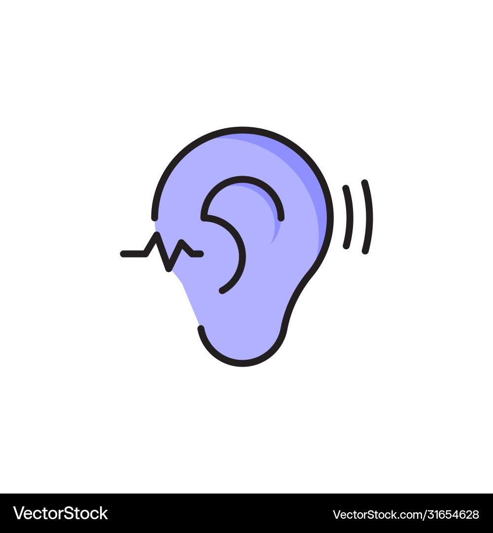 Assistive listening systems symbol deafness icon Vector Image