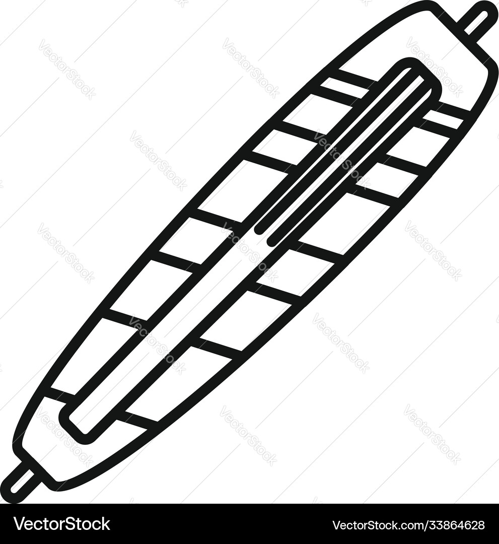 Barrette equipment icon outline style Royalty Free Vector