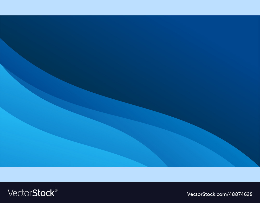 Blue wave gradient design background abstract Vector Image