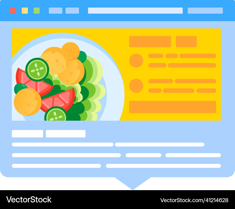 Dinner recipe social chat icon top cooking idea Vector Image