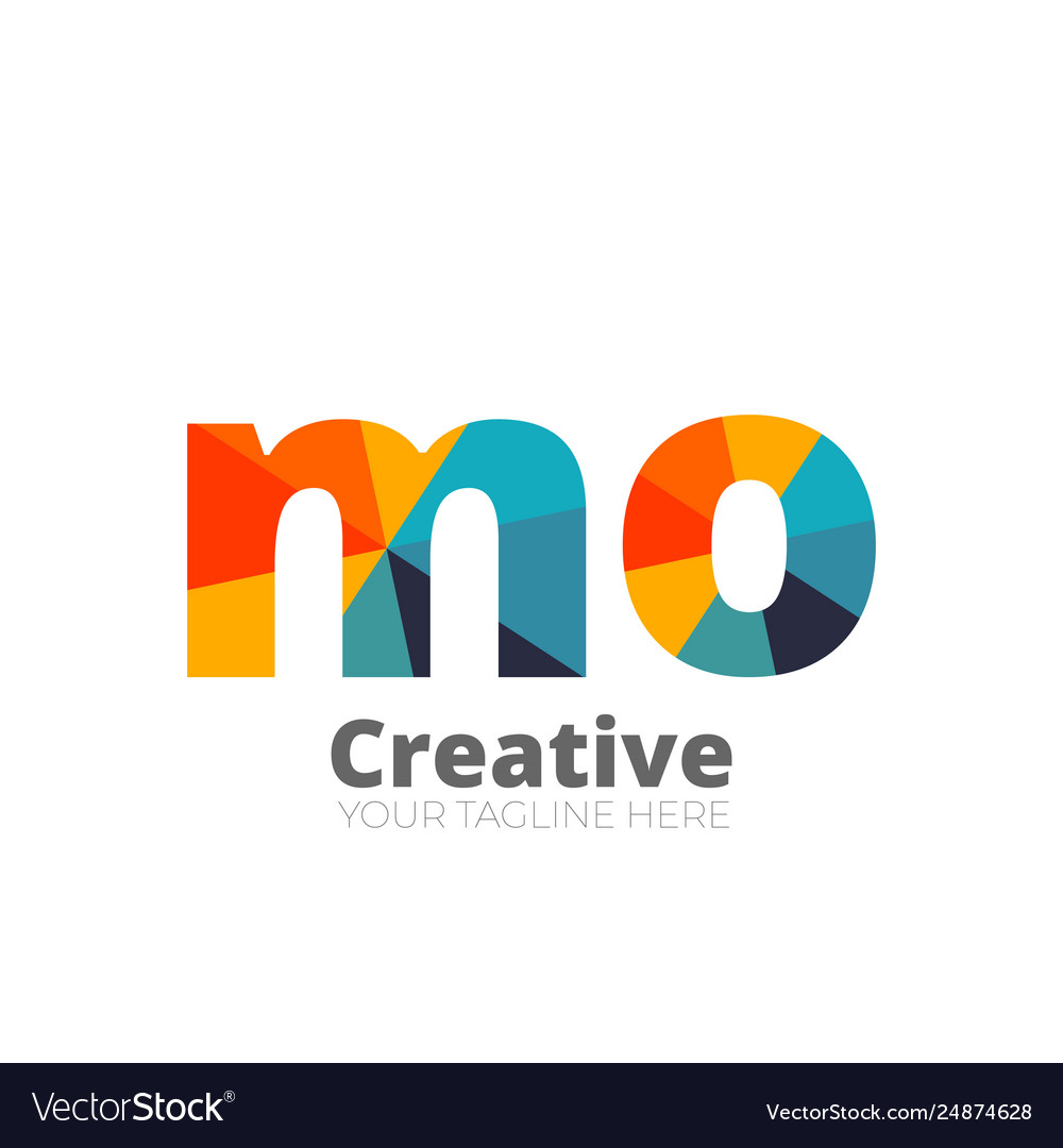 Initial letter rounded design logo - elements Vector Image