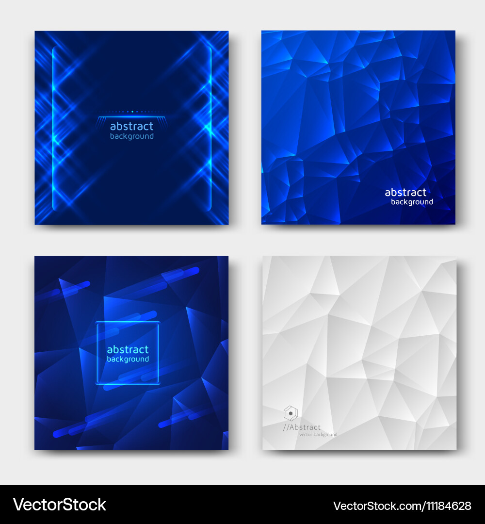 Set of abstract cards Royalty Free Vector Image