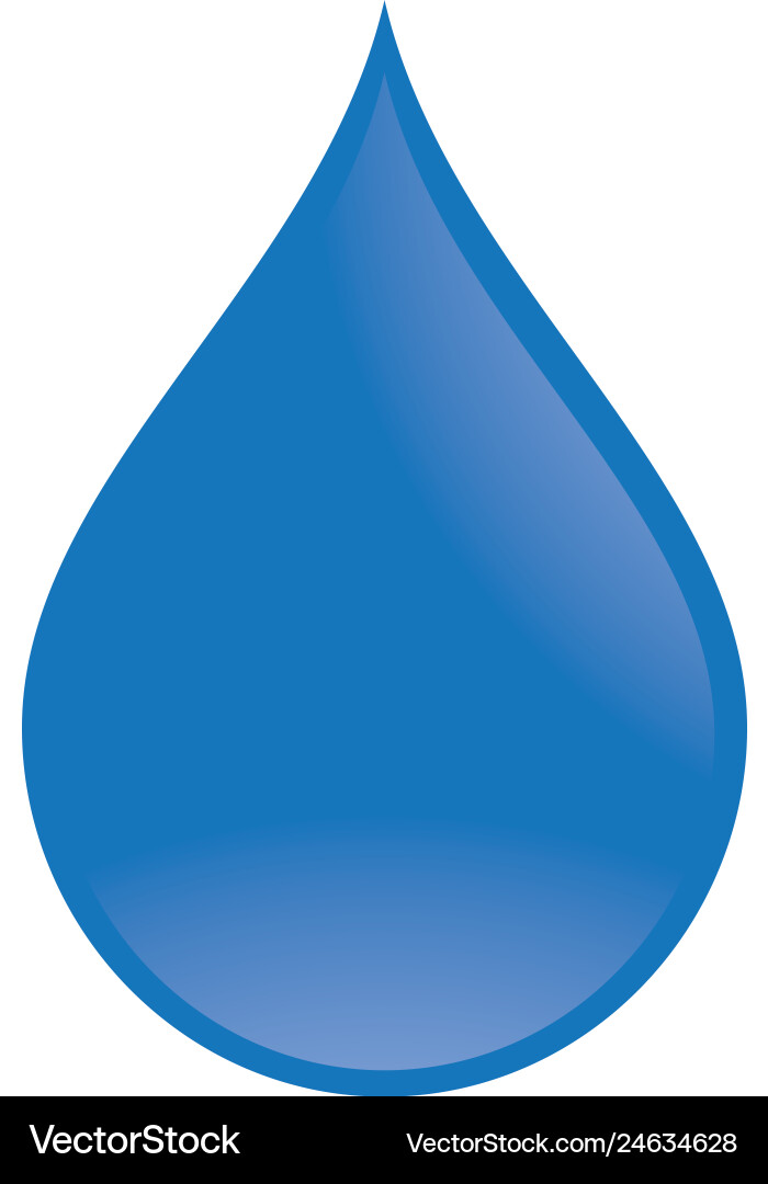 Water drop symbol Royalty Free Vector Image - VectorStock