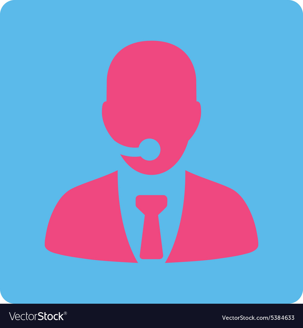 Call center operator icon Royalty Free Vector Image Call center operator icon Royalty Free Vector Image