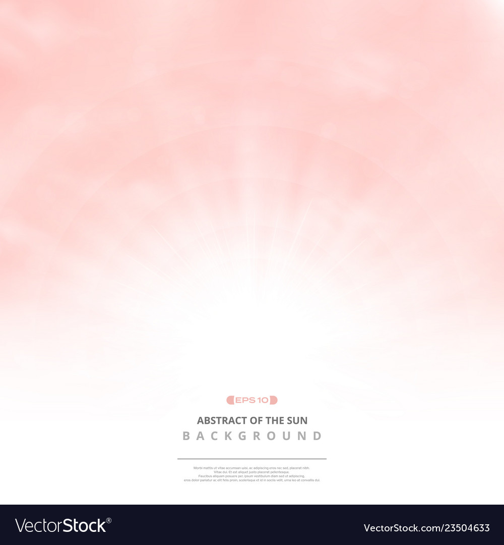 Clear pink sky with clouds pattern background Vector Image