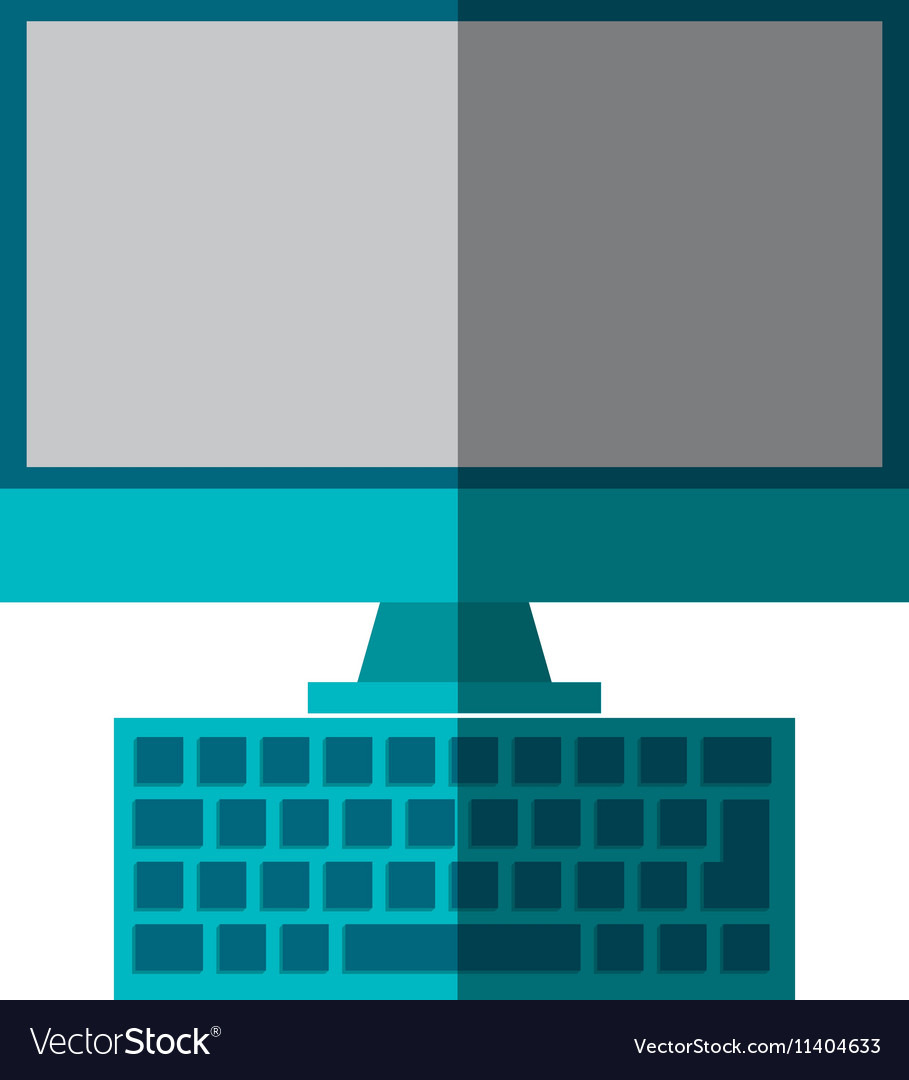 Isolated computer device design Royalty Free Vector Image