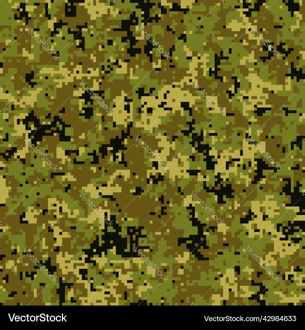 Pixel camouflage for a soldier army uniform Vector Image