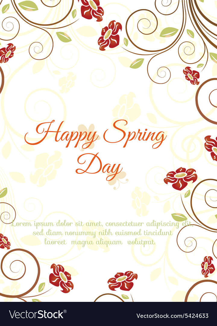 Spring Royalty Free Vector Image - VectorStock