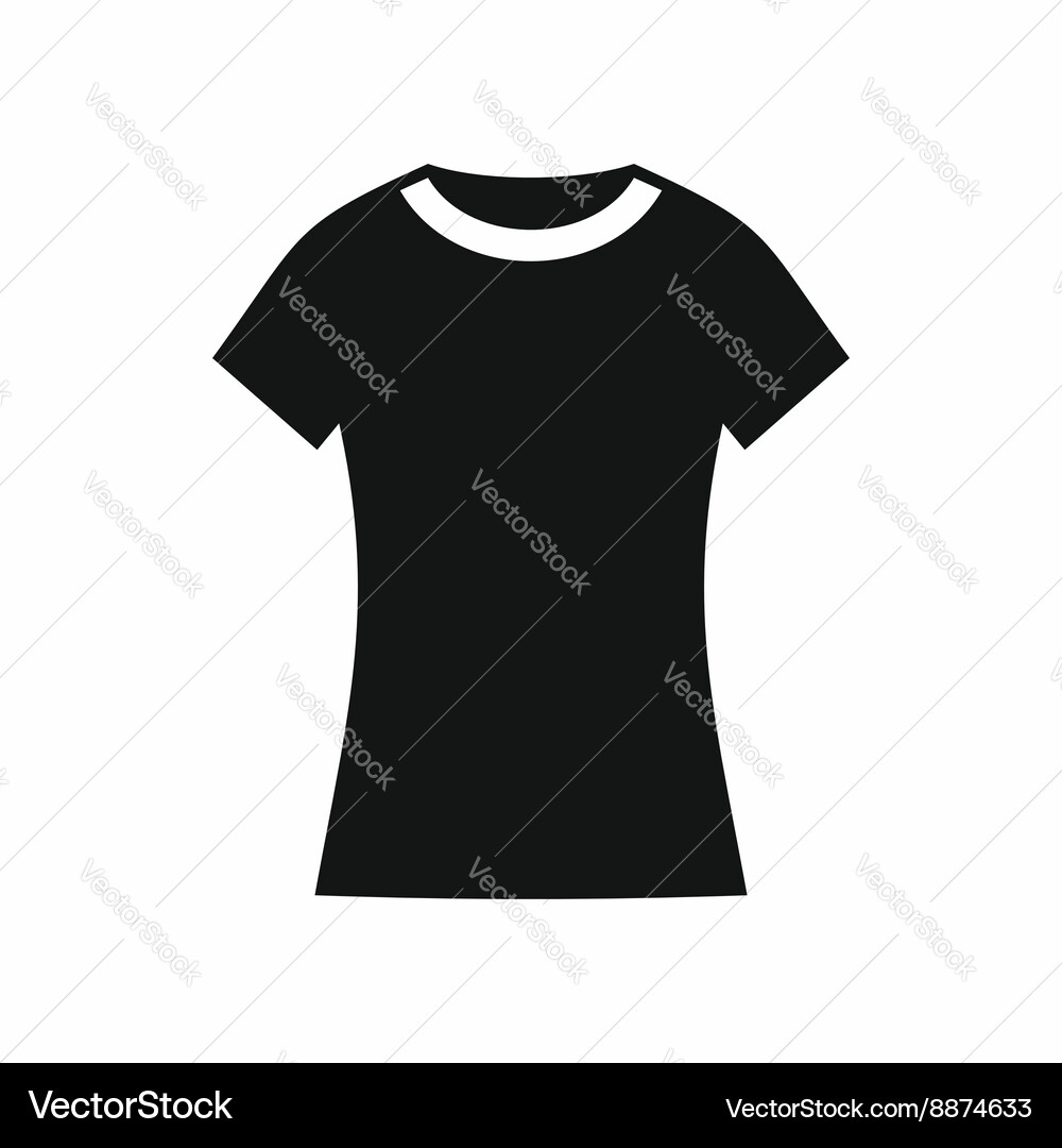 T shirt icon in simple style Royalty Free Vector Image