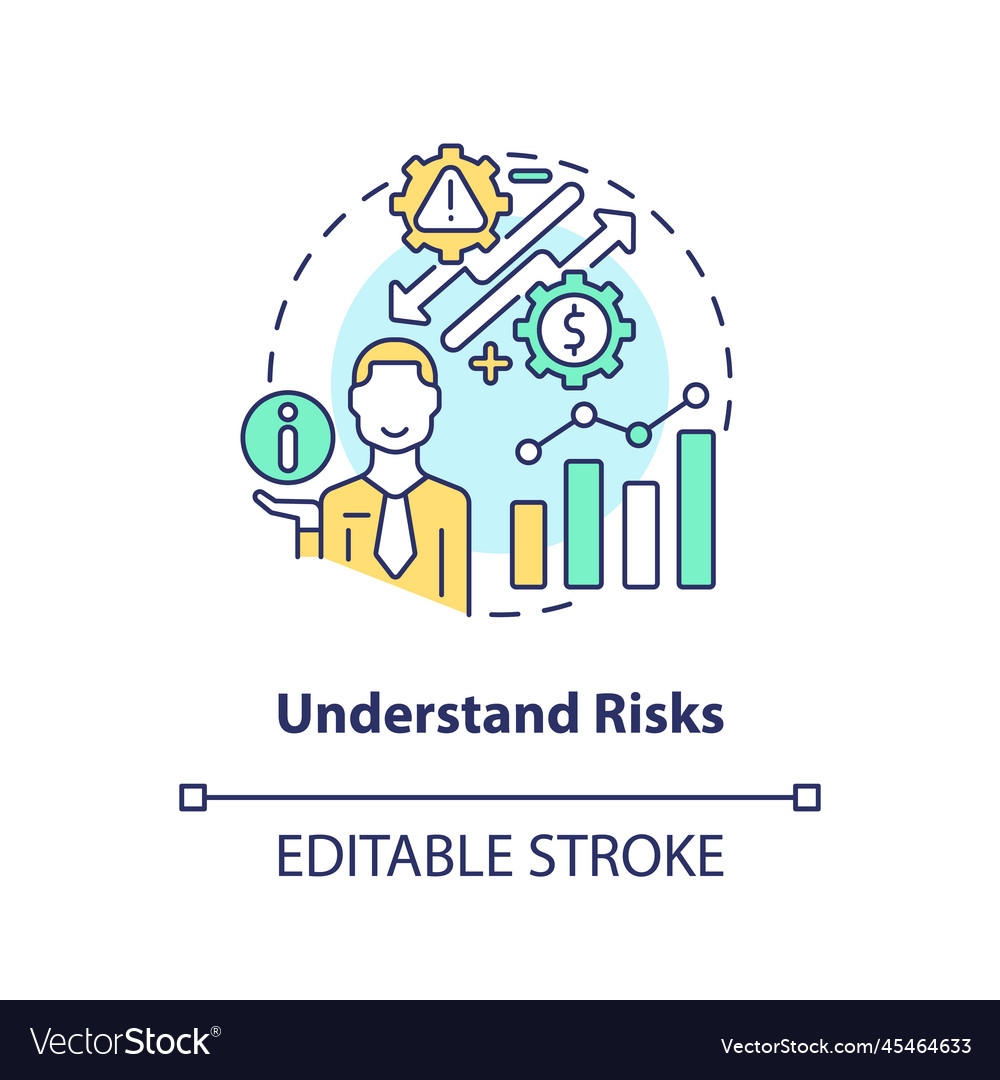 Understand risks concept icon Royalty Free Vector Image Understand risks concept icon Royalty Free Vector Image