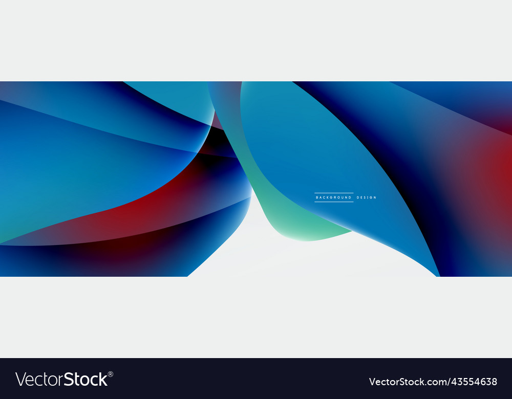 Abstract background fluid gradient color wave Vector Image
