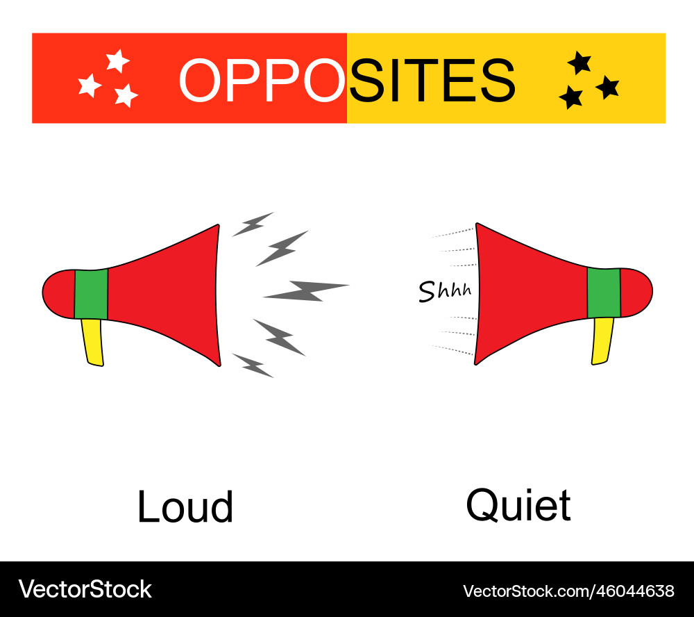 Educational material for kids opposites words Vector Image