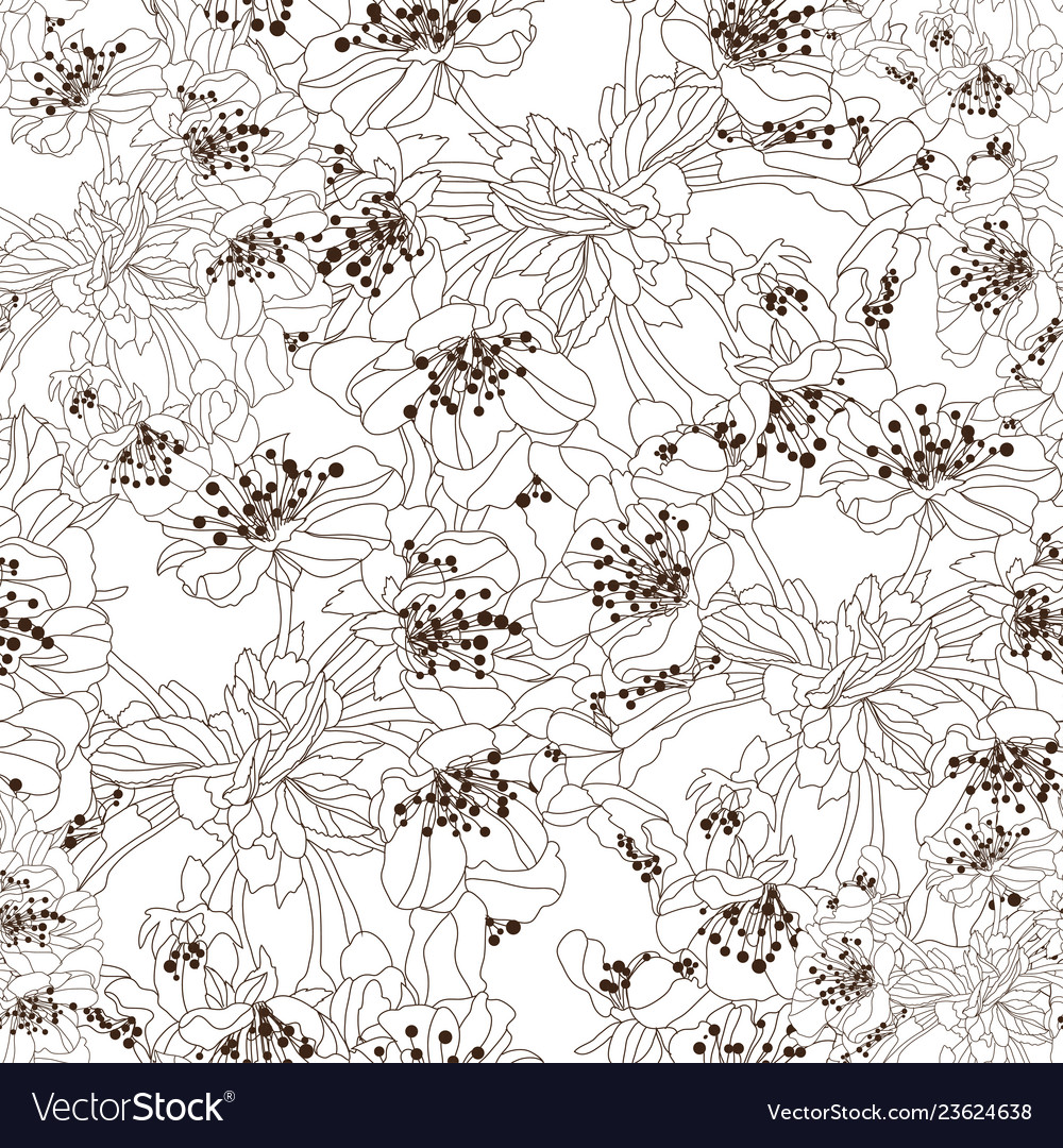 Floral seamless pattern Royalty Free Vector Image