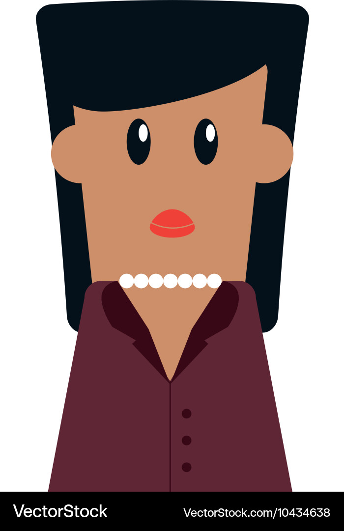 Woman character icon Royalty Free Vector Image